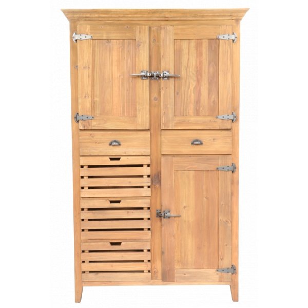 Armoire style frigo bois massif industrielle FRIDGE - 2846